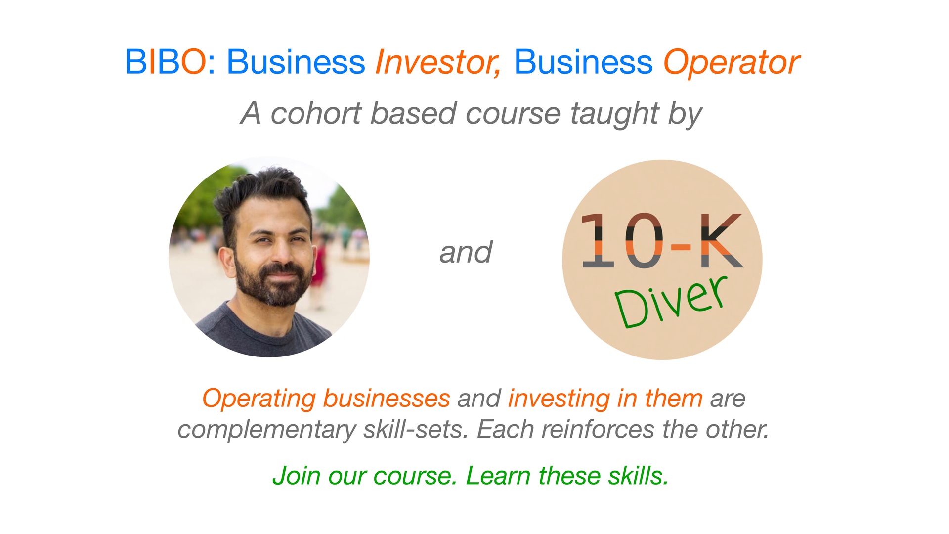 Business Investor, Business Operator